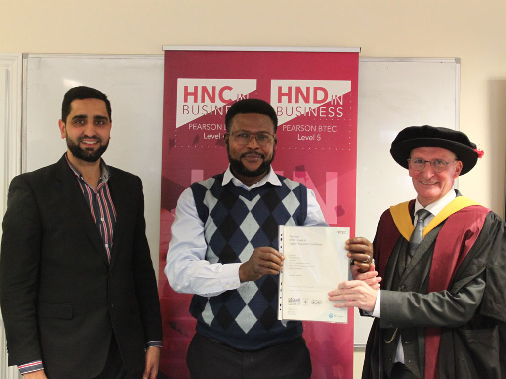 HNC Certificate Distribution – CECOS College London